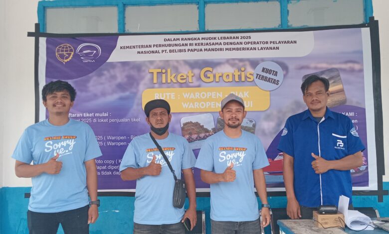 Kuota Tiket Gratis Rute Waropen-Serui & Waropen-Biak pada 24-25 Maret ...